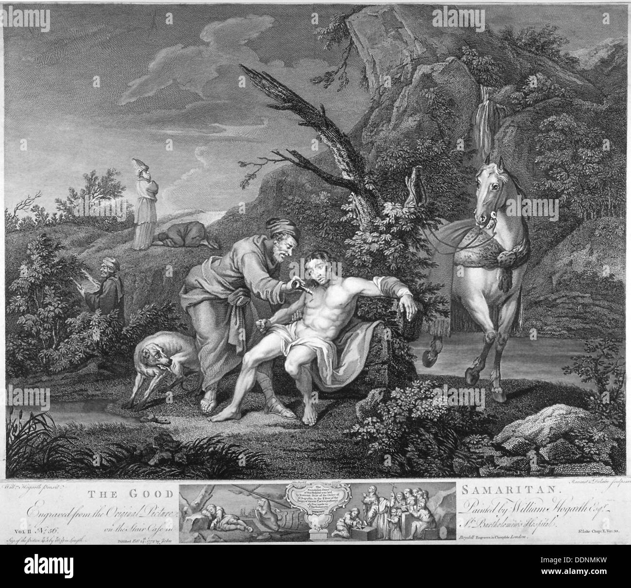 Der barmherzige samariter Schwarzweiß-Stockfotos und -bilder - Alamy