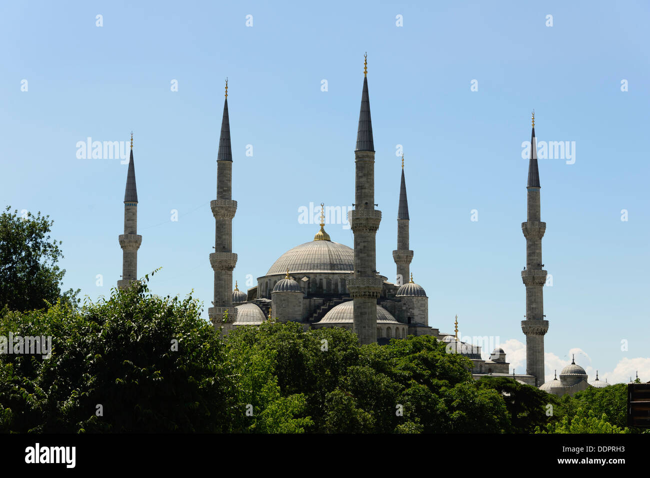 Minarette der blauen Moschee, Istanbul, Türkei Stockfotografie - Alamy