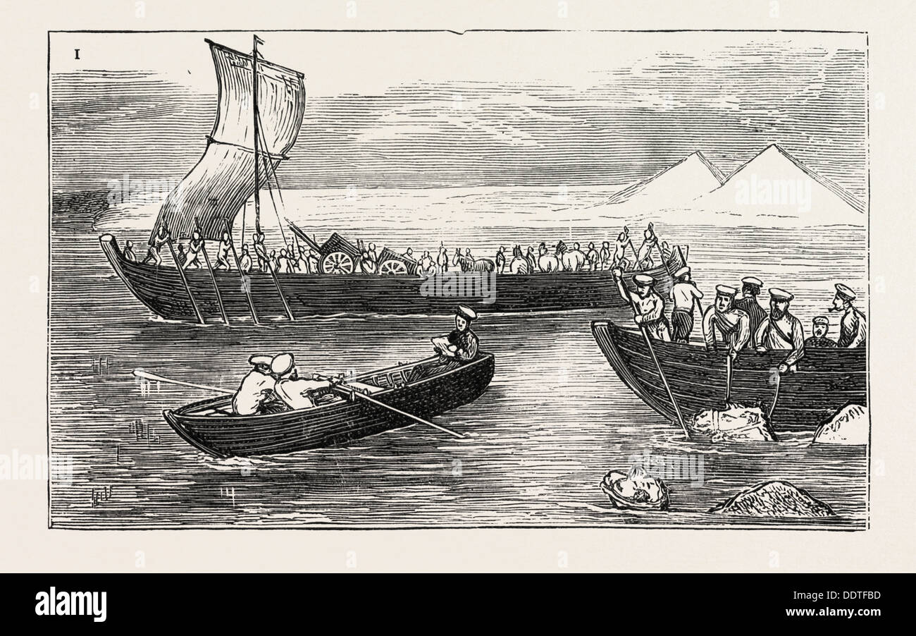 DIE russische EXPEDITION TO KHIVA: Weitergabe der Fluss Amudarja von ...