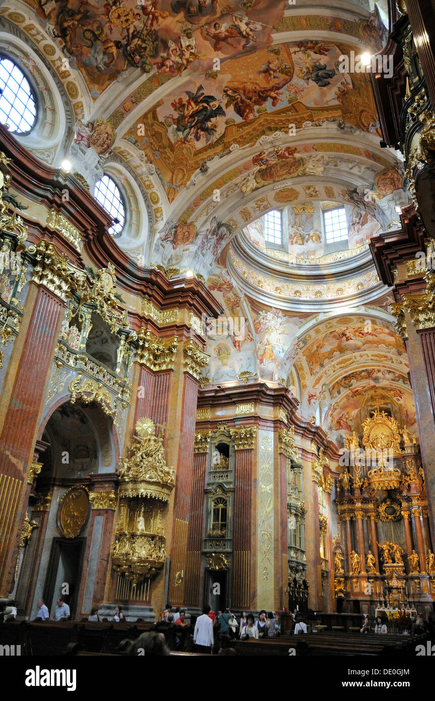 Kloster Kirche von Melk Abbey oder Stift Melk, UNESCO-Weltkulturerbe ...