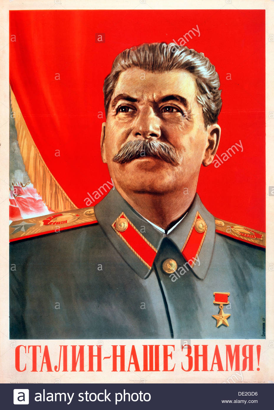 Soviet Propaganda Poster Of Stalin Stockfotos & Soviet Propaganda ...