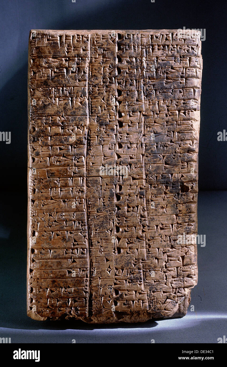 Babylonia Or Babylonian Clay Tablet Stockfotos & Babylonia Or ...