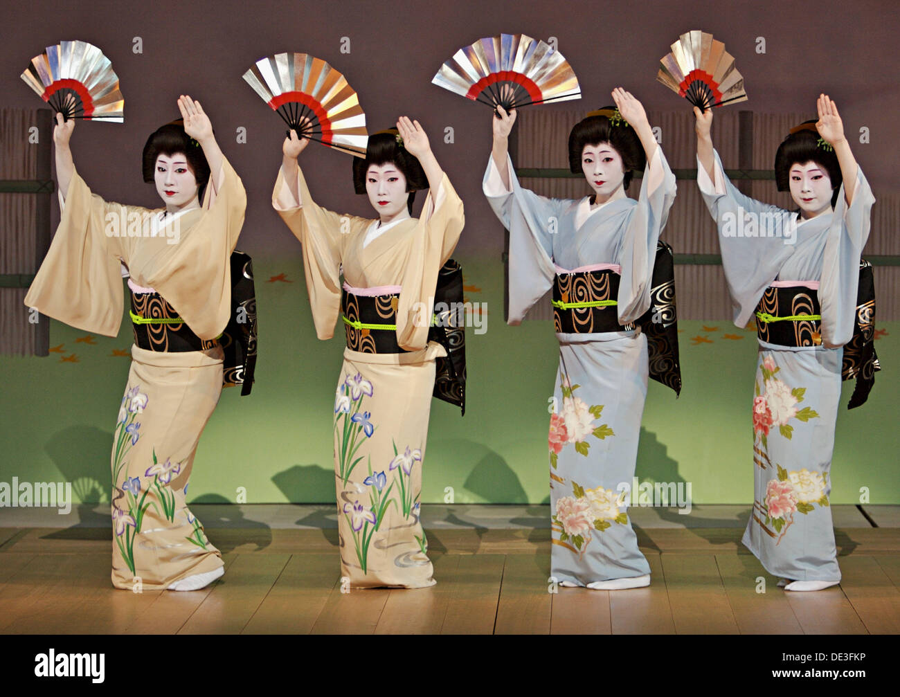Miyako Odori, Tanz-Performance, eine Maiko Geisha. Kyoto. Japan ...