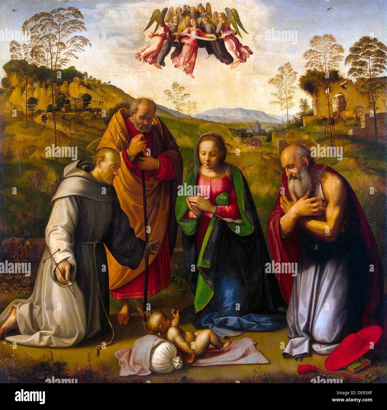 Die jungfrau und das kind mit den heiligen jerome und francis -Fotos und -Bildmaterial in hoher ...