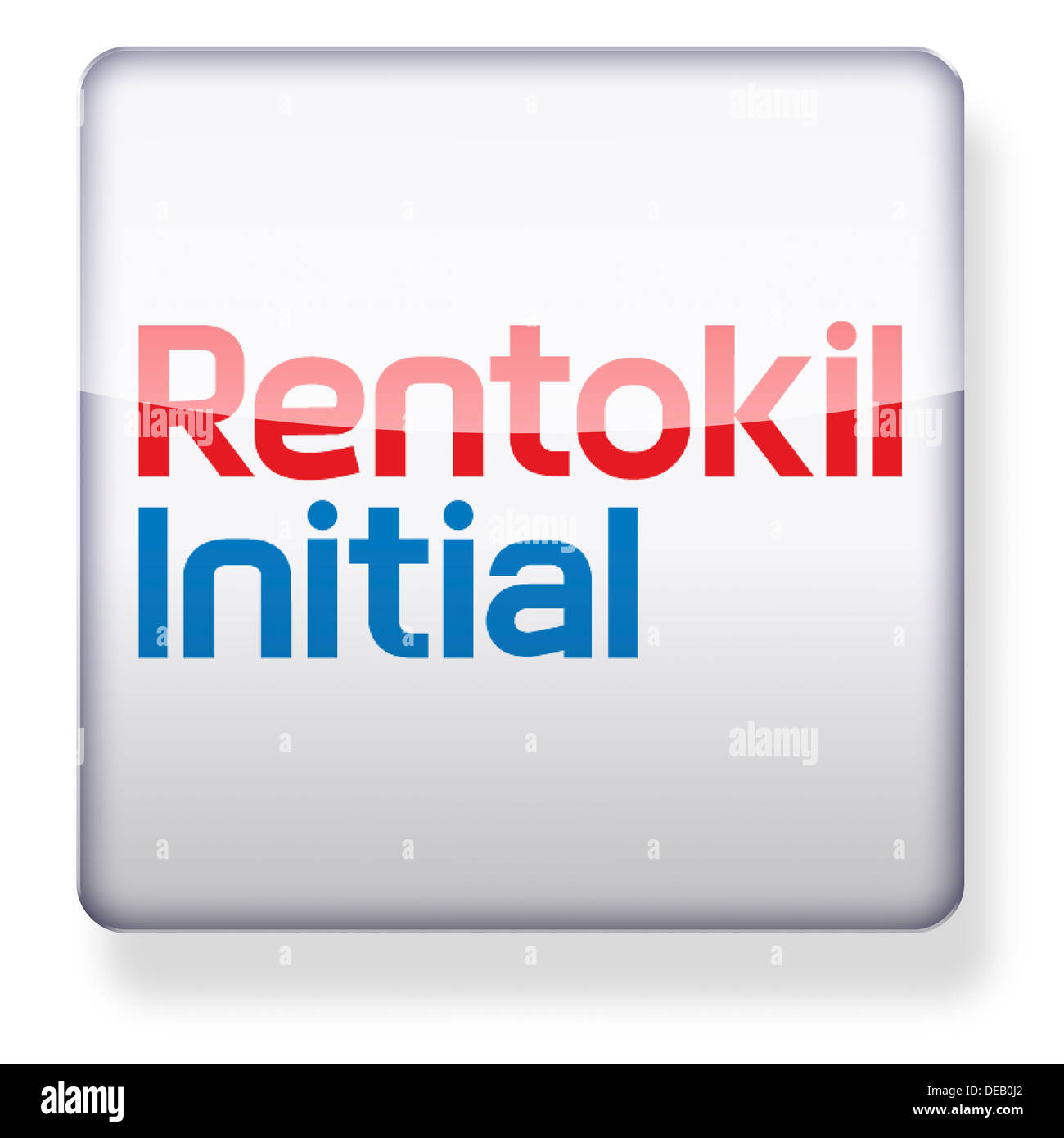 Rentokil Initial Logo als ein app-Symbol. Clipping-Pfad enthalten ...