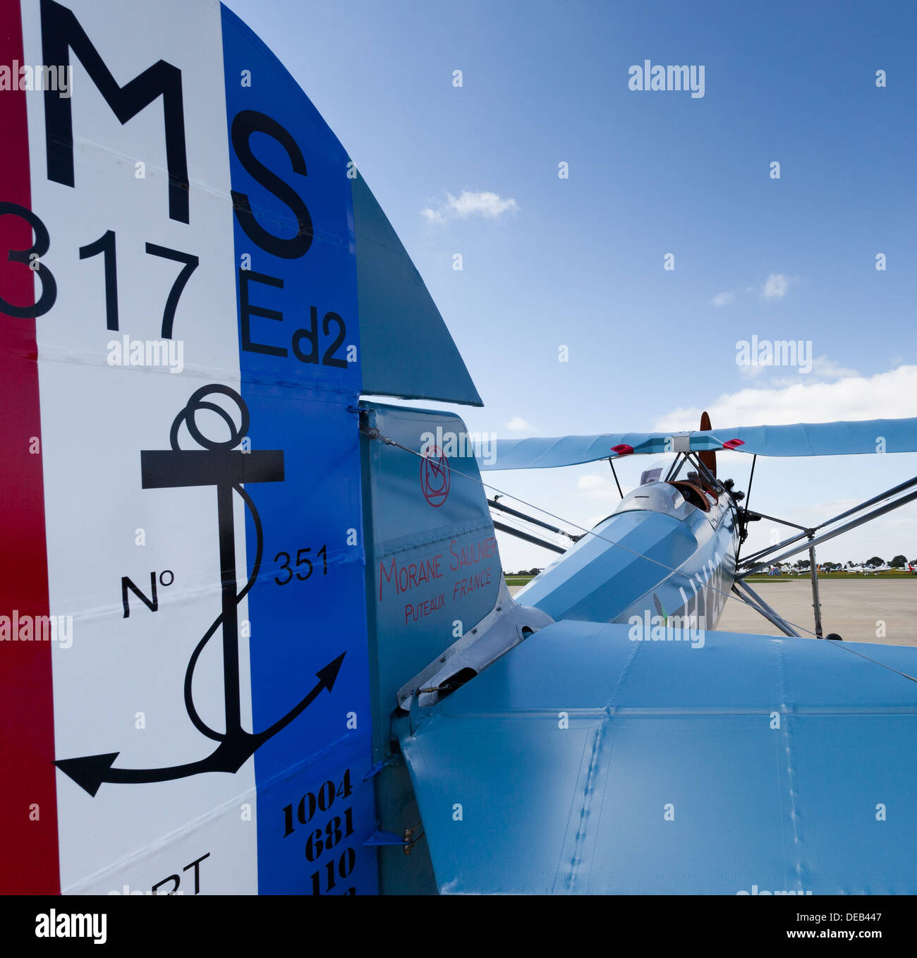 Eine Morane-Saulnier bei der Light Aircraft Association-Rallye im ...