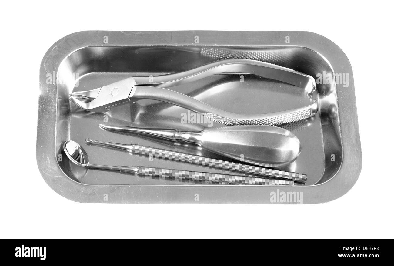 Zahnarzt instrumente Ausgeschnittene Stockfotos und -bilder - Alamy