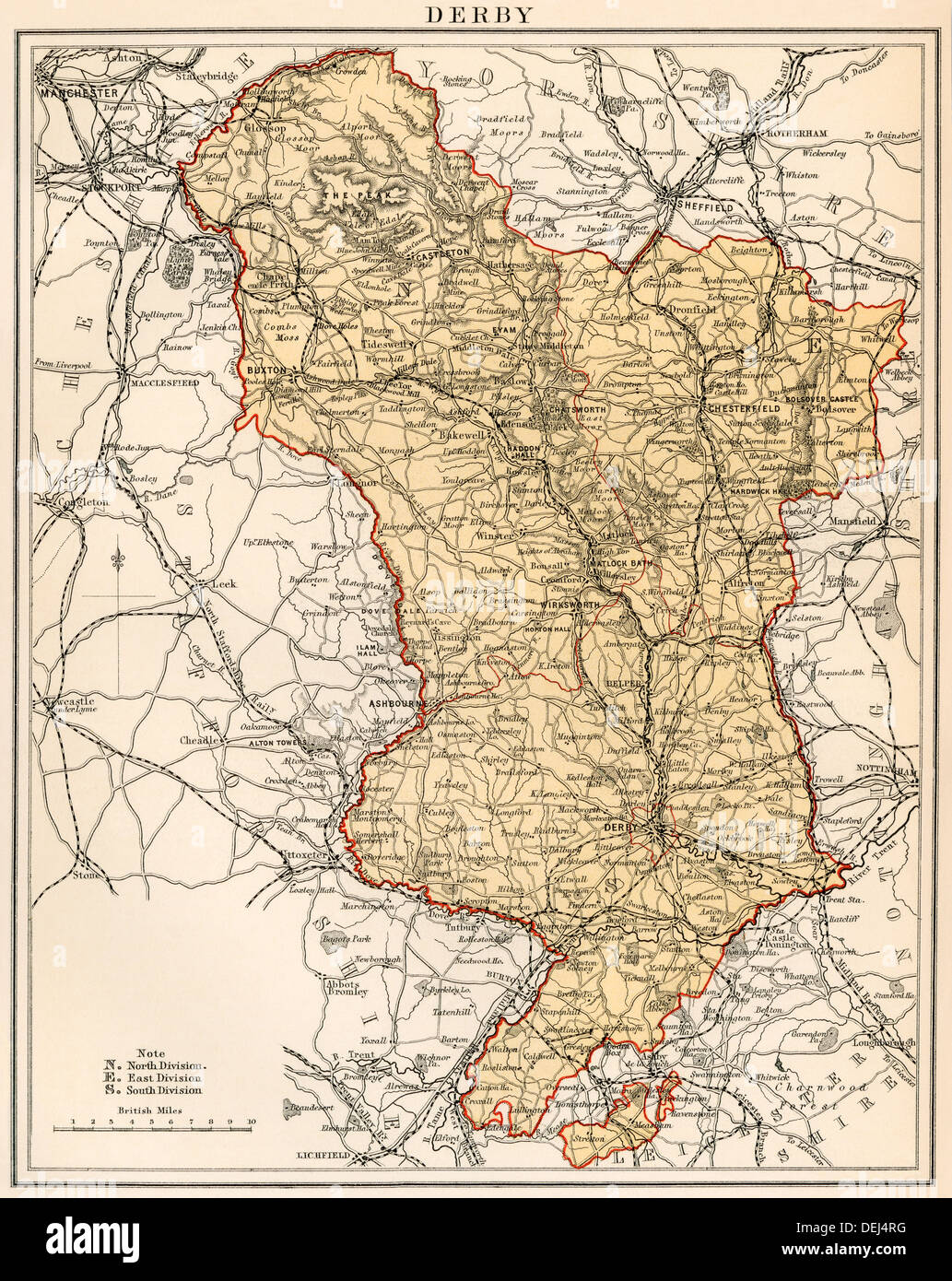 England derby derbyshire map -Fotos und -Bildmaterial in hoher ...