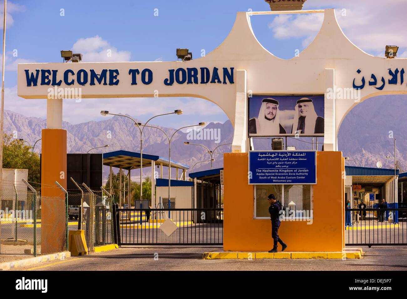 Border Crossing Between Israel Jordan Stockfotos und -bilder Kaufen - Alamy