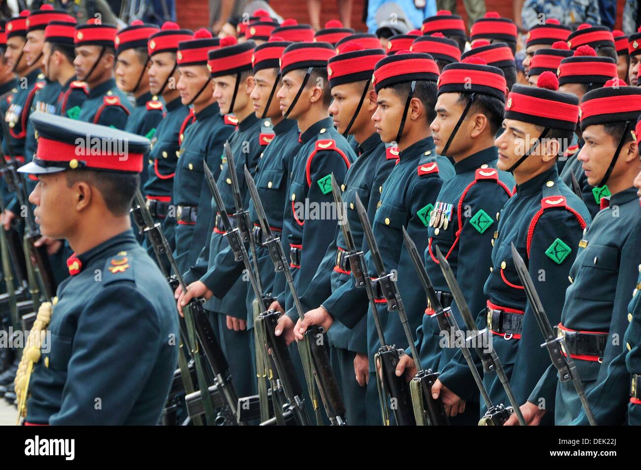 Bei der Verleihung des Indra Jatra Festival am Durbar Square, Kathmandu ...