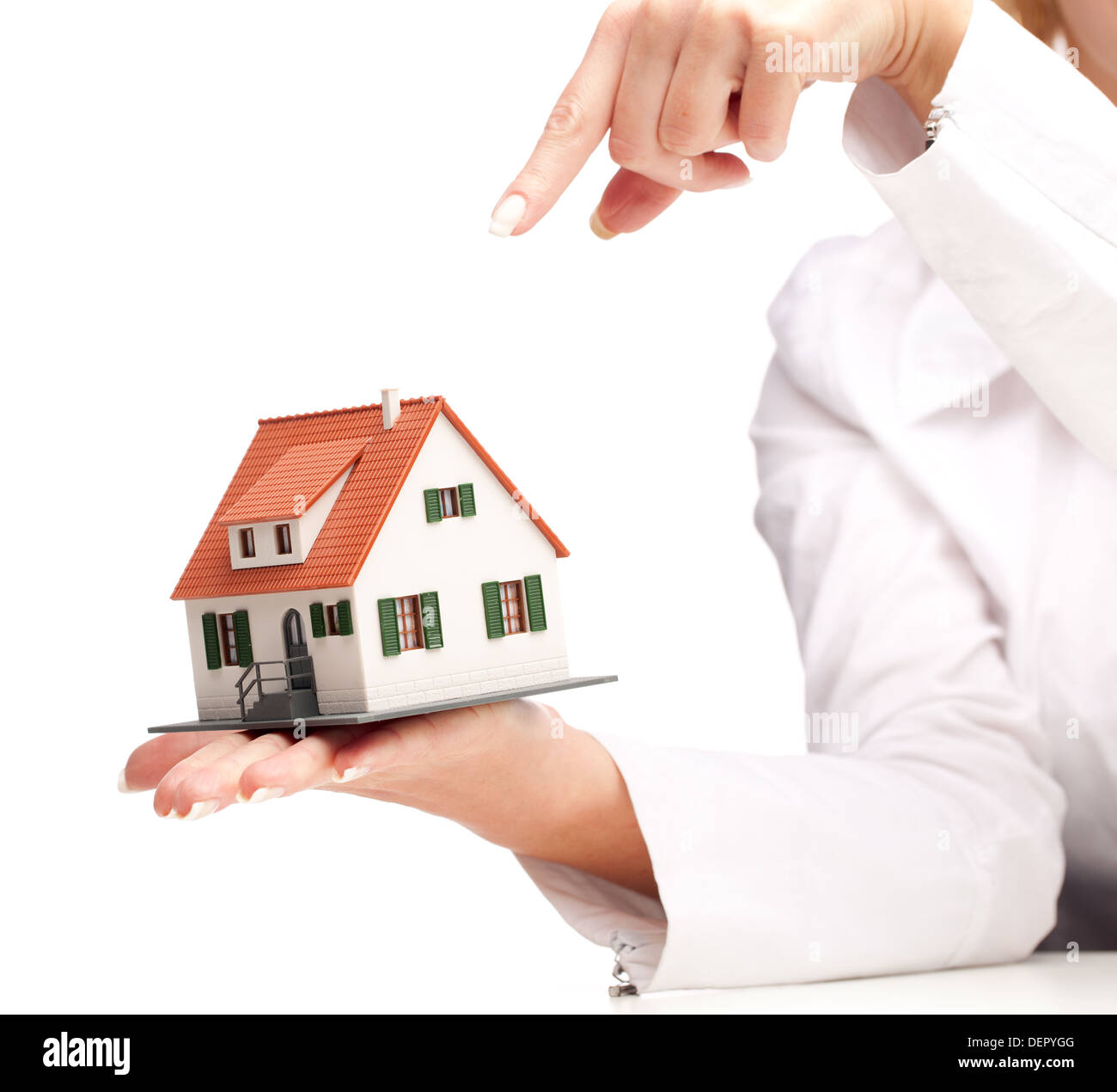 Haus an hand symbol -Fotos und -Bildmaterial in hoher Auflösung – Alamy