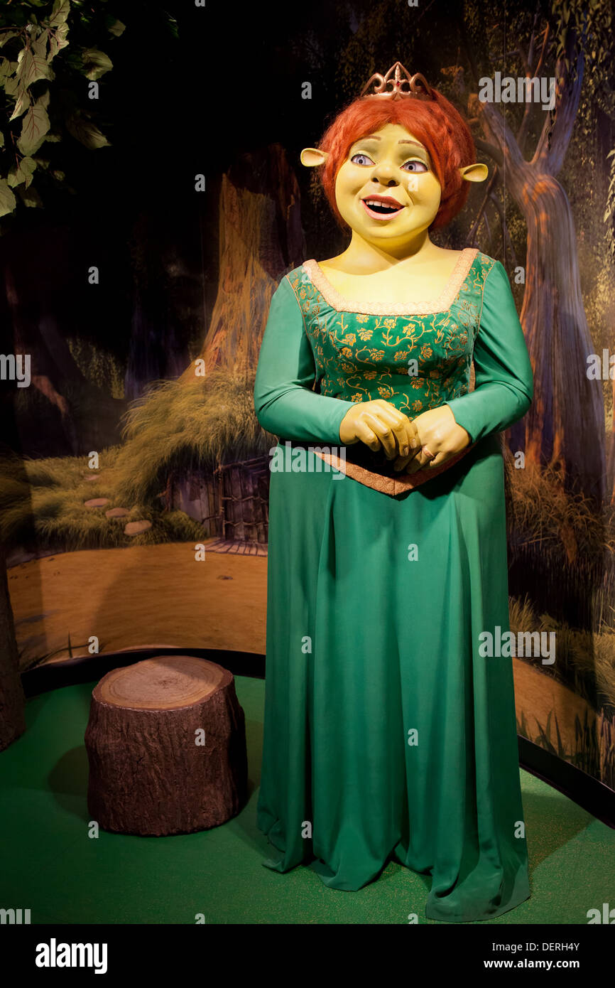 Prinzessin Fiona von Shrek Film Wachs Figur in Madame Tussauds ...