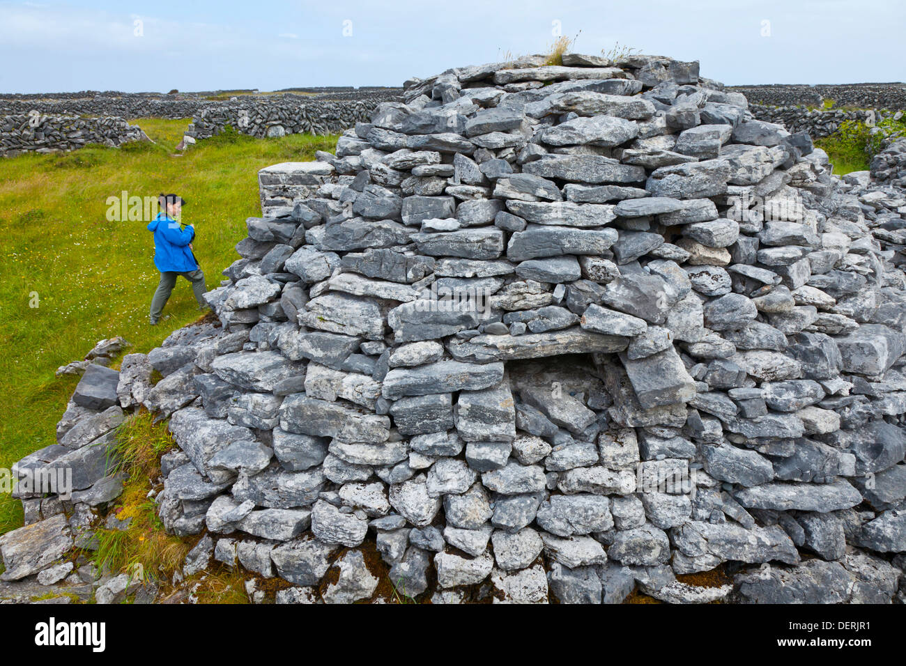 Clochan Na Carraige Hütte Inishmore Insel, Aran-Inseln, Galway County ...