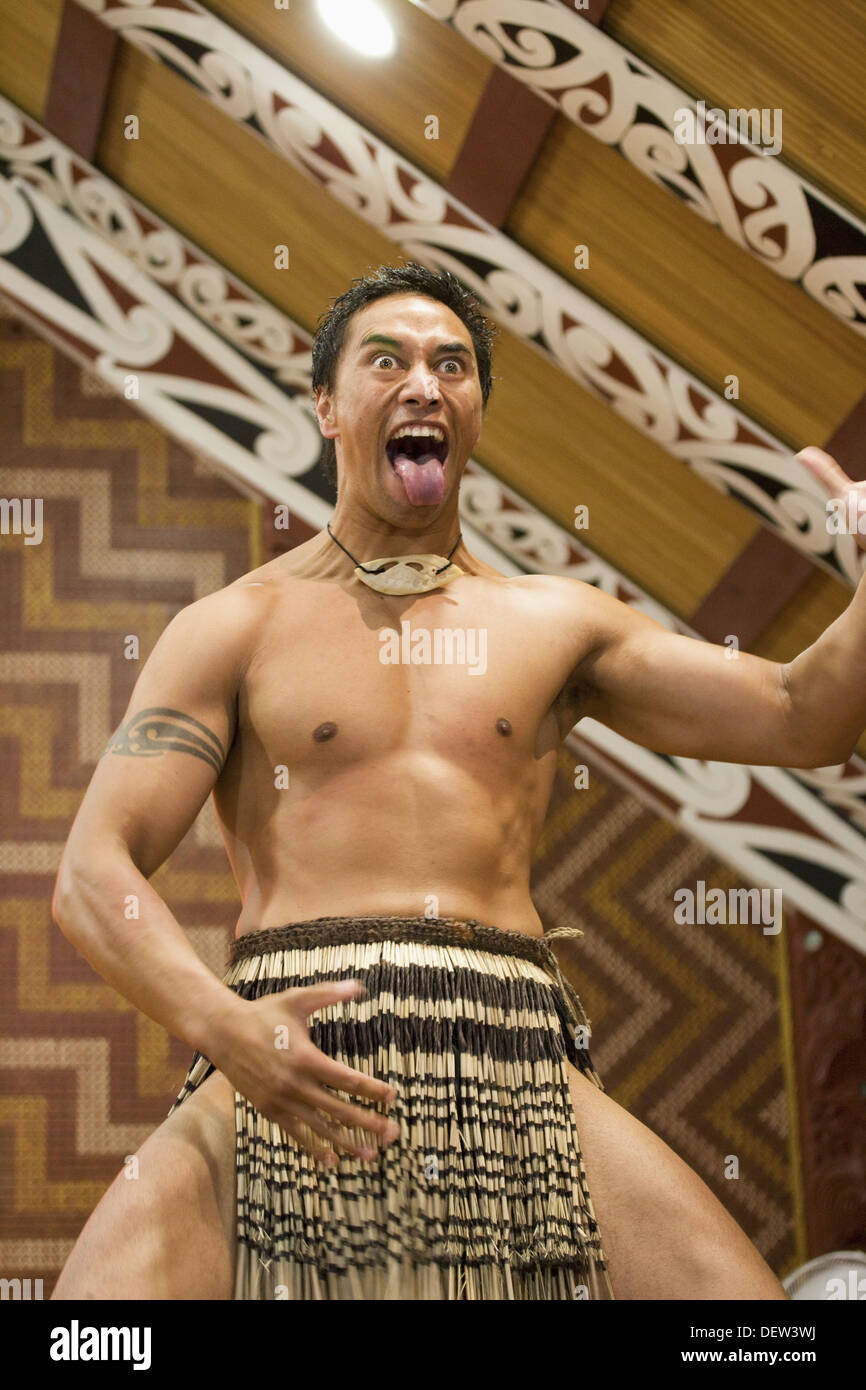 Maori, Haka, Neuseeland Stockfotografie - Alamy