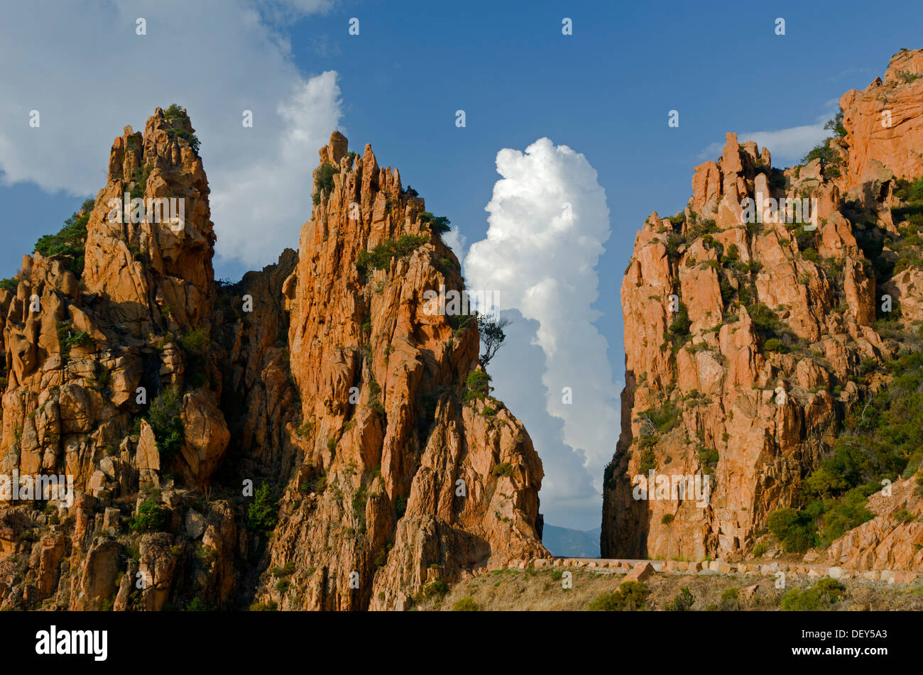 Les calanche corsica road -Fotos und -Bildmaterial in hoher Auflösung ...