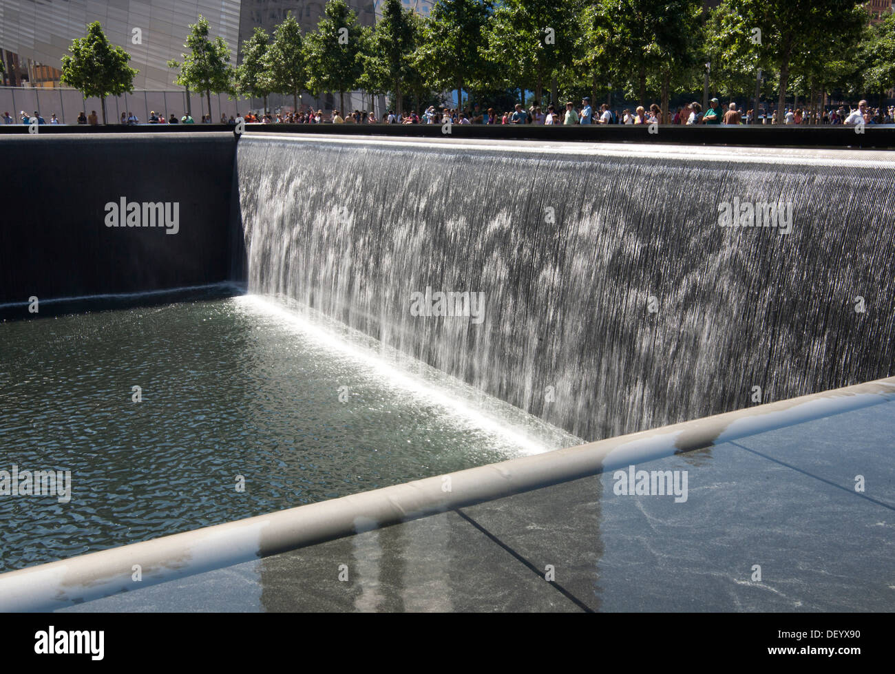 9 / 11 Memorial, Süd-Pool, World Trade Center Site, Downtown Manhattan ...