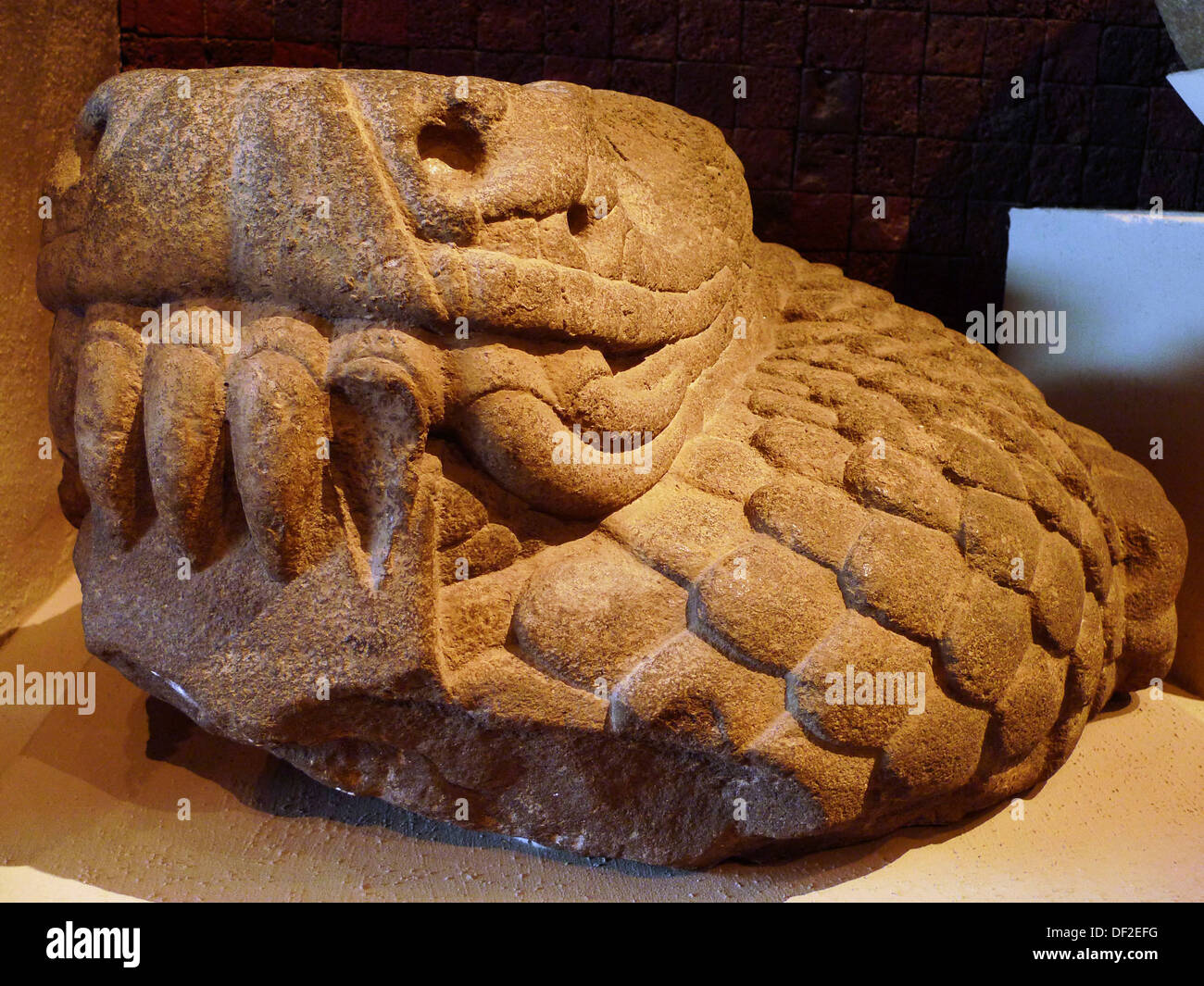 Serpiente Emplumada Azteca. Museo Nacional de Antropologia. Ciudad de ...