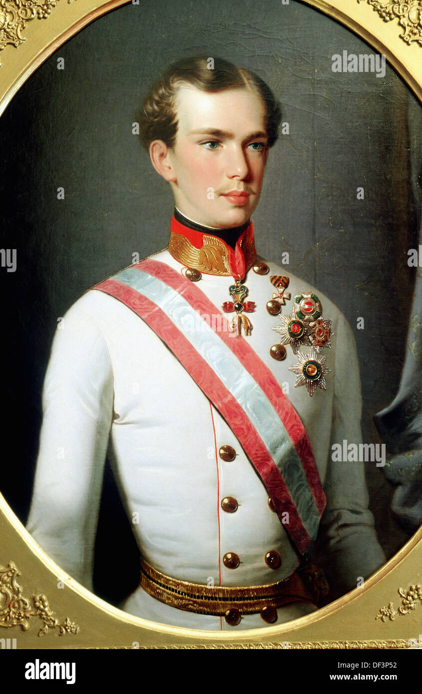 Francis Joseph, Kaiser von Österreich Porträt. Königlicher Palast ...