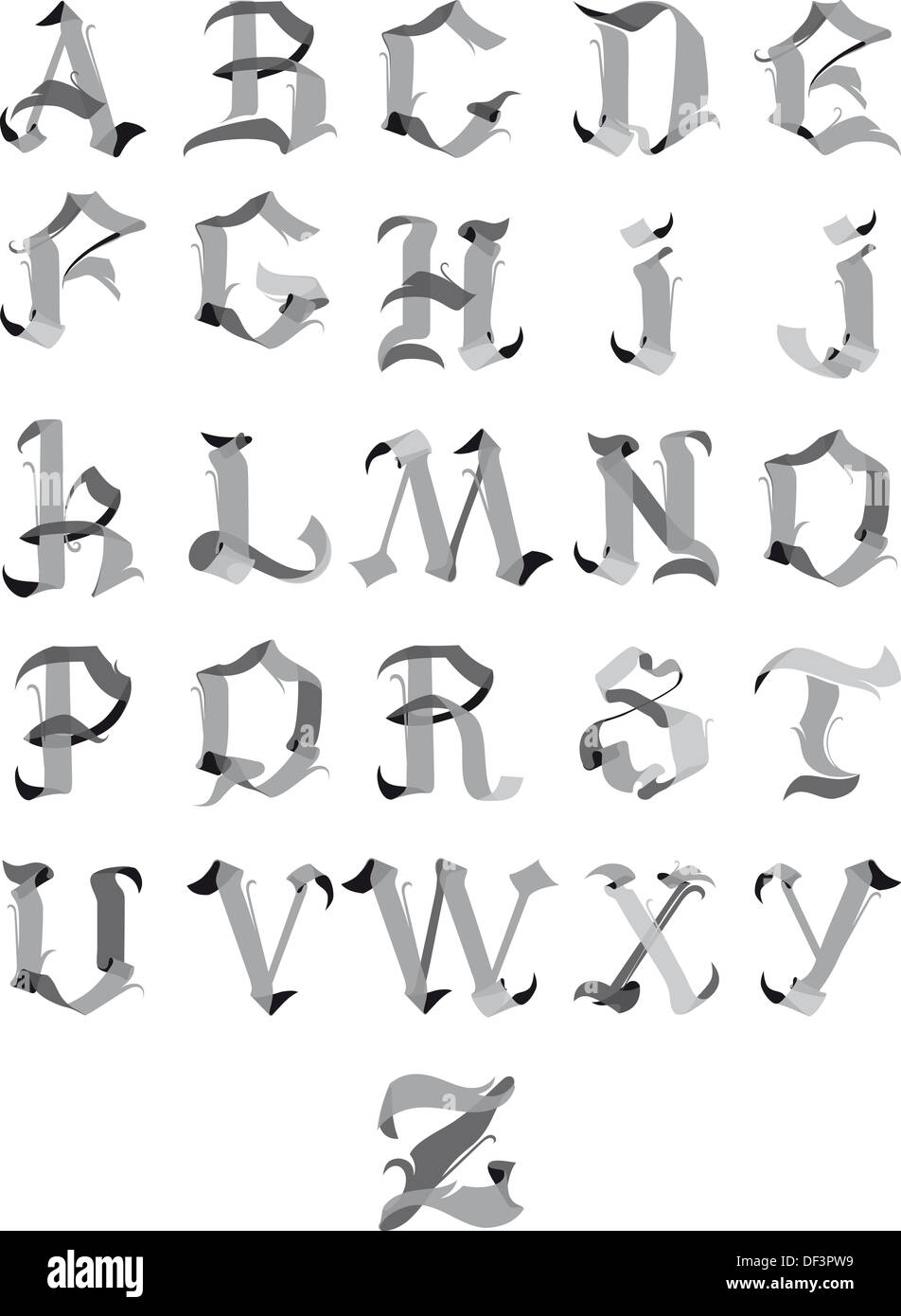 Gotisches alphabet -Fotos und -Bildmaterial in hoher Auflösung – Alamy