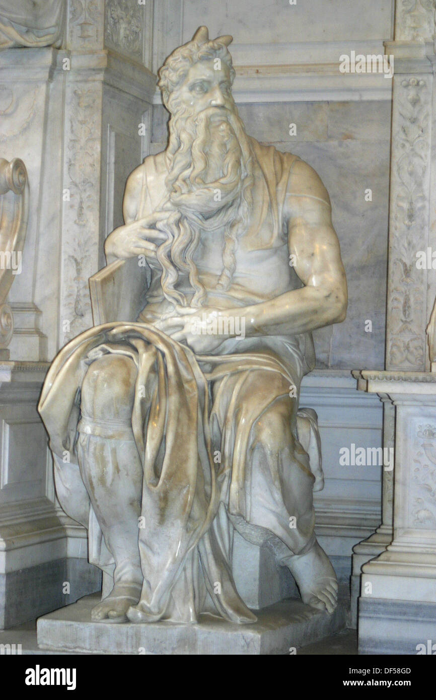Moses michelangelo marble sculpture michelangelo -Fotos und ...