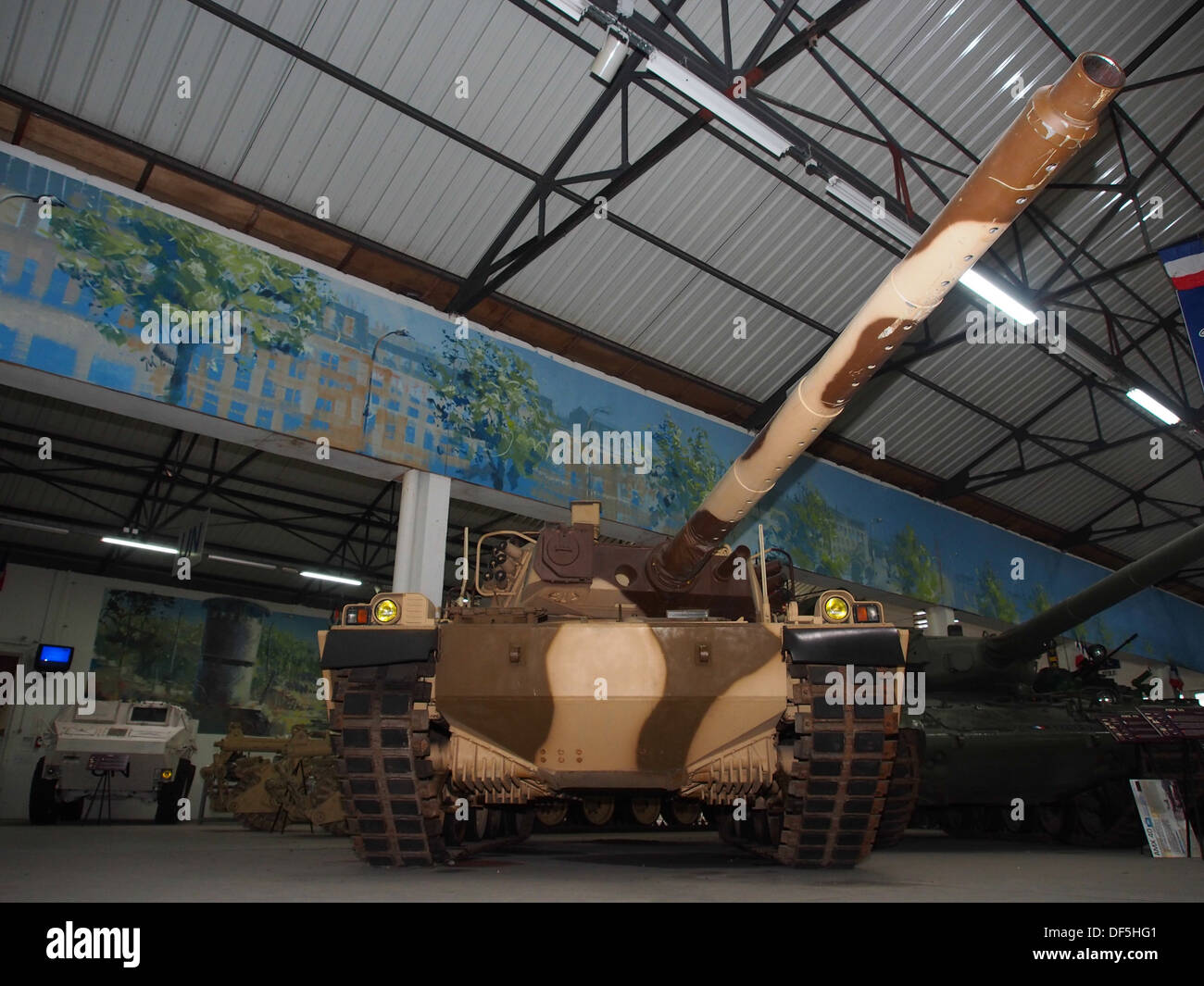 Der AMX-40, ein französischer Kampfpanzer, ist im Musée des Blindés in ...