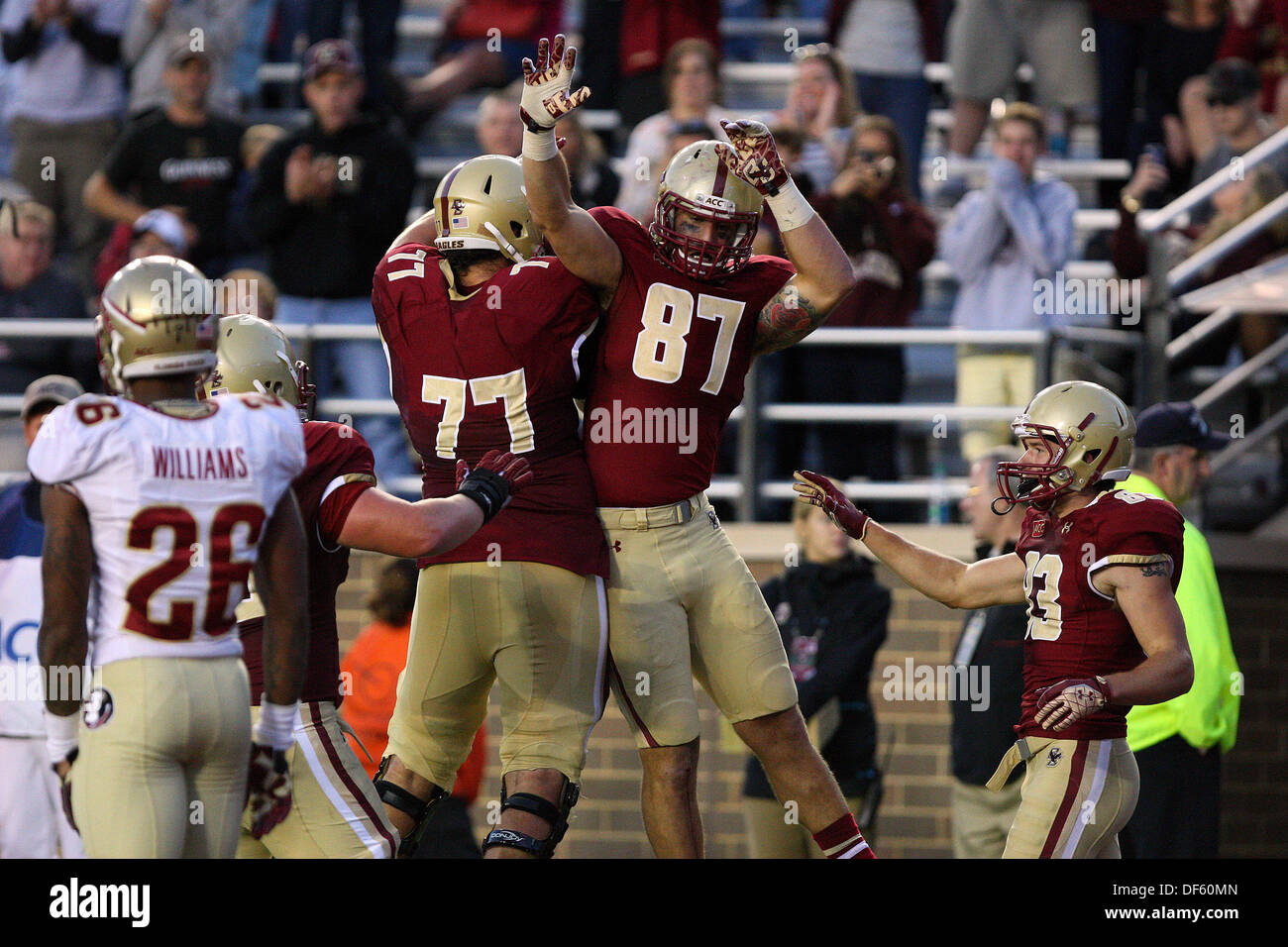 28. September 2013 - Chestnut Hill, Massachusetts, USA - Boston College ...