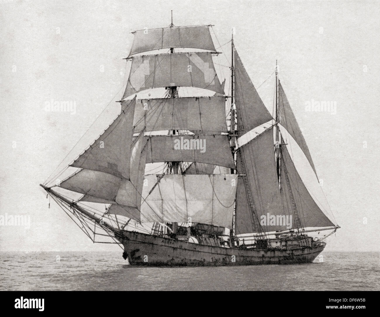 Der britische Barkentine Alaska, handeln, die Ellis und Gilbert-Inseln ...