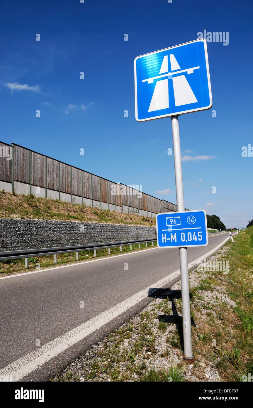 Autobahn Sign Germany Stockfotos und -bilder Kaufen - Alamy