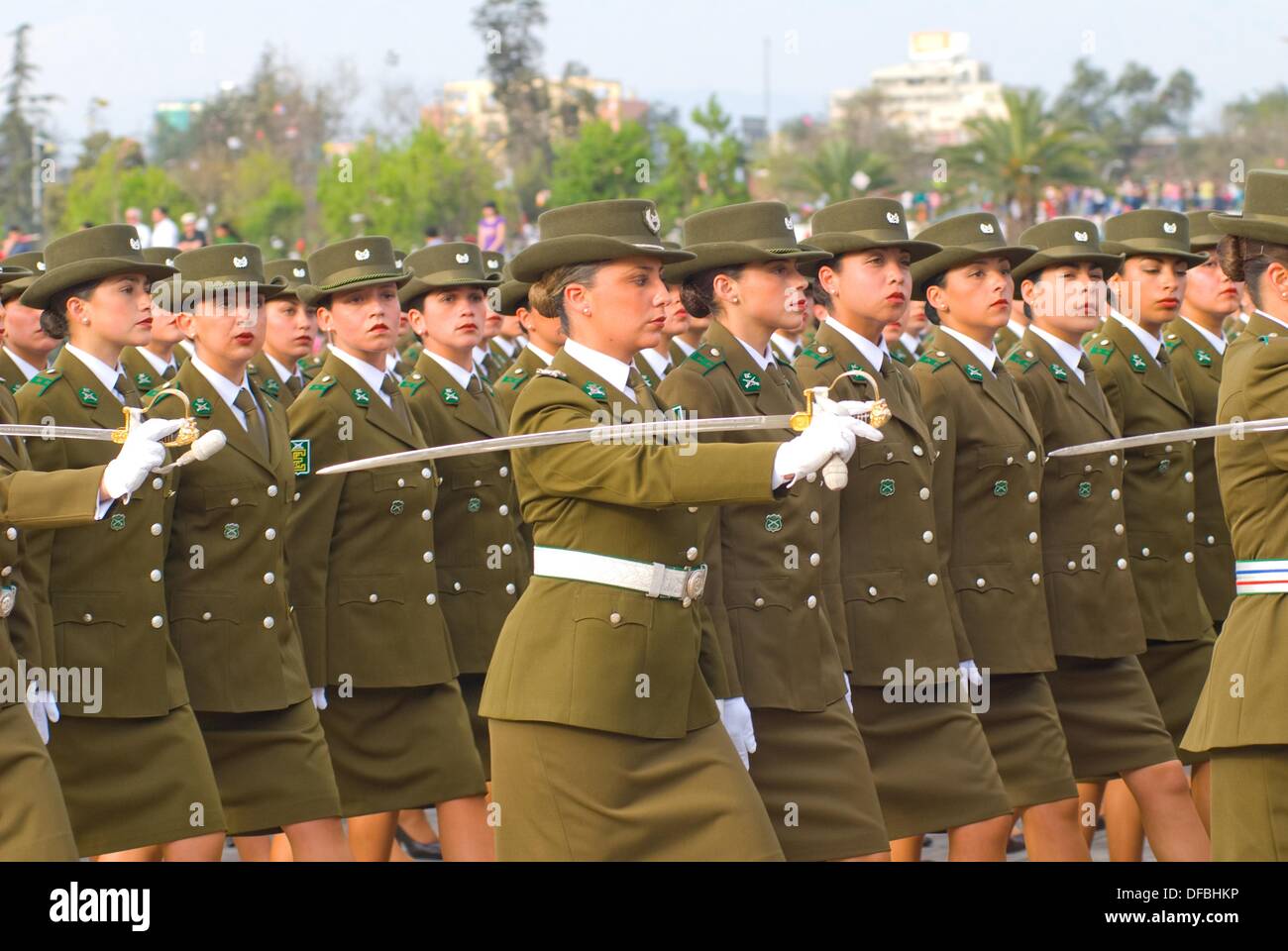 Chile Santiago Military Parade Stockfotos und -bilder Kaufen - Alamy
