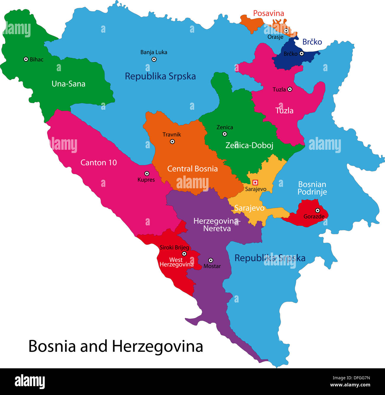 Bosnien karte -Fotos und -Bildmaterial in hoher Auflösung – Alamy