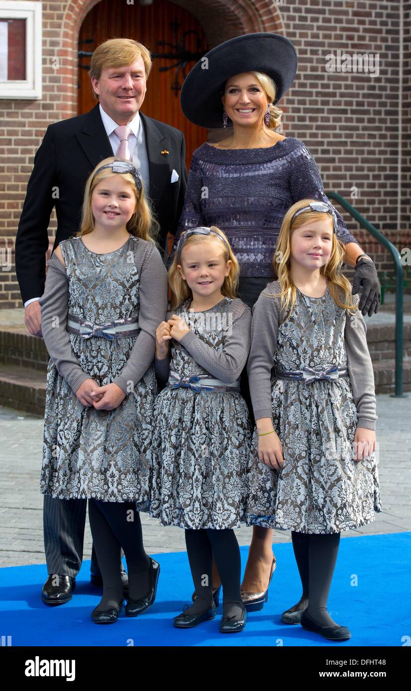 Prinzessin maxima prinz willem alexander mit ihren kindern prinzessin ...