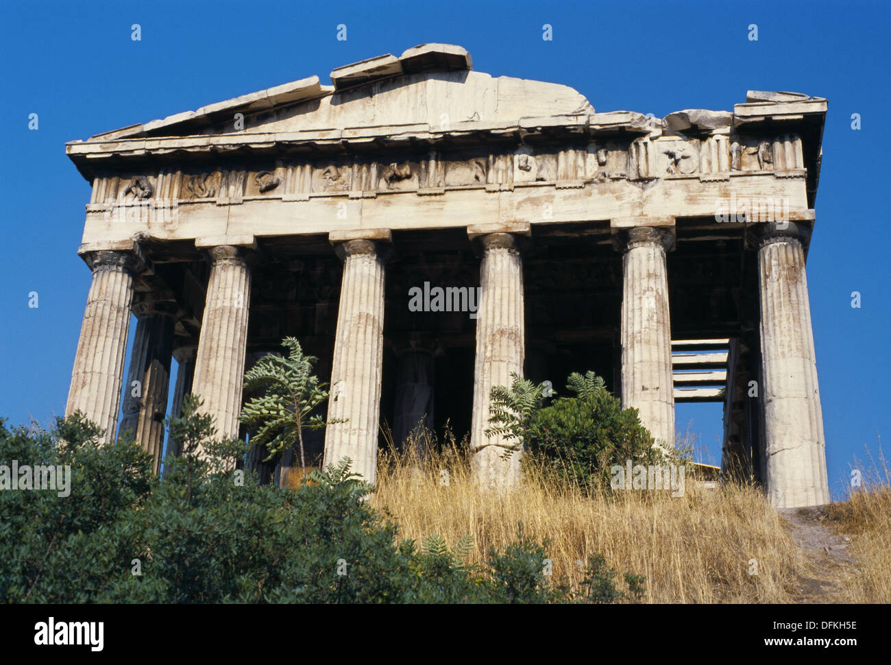 Tempel des Hephaistos (aka Theseion) in antike Agora, Athen ...