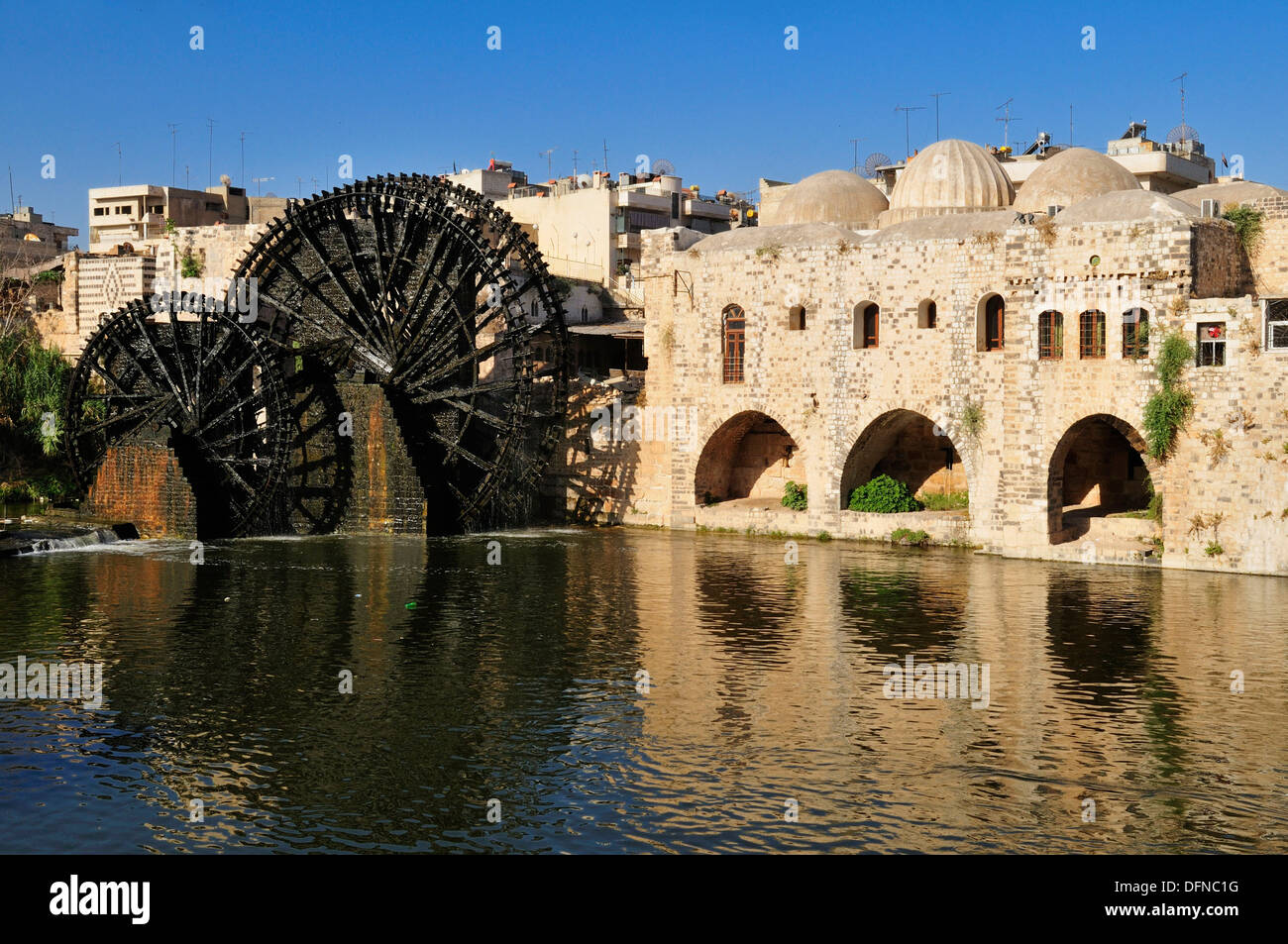 Syria Hama Noria In Orontes Stockfotos und -bilder Kaufen - Alamy