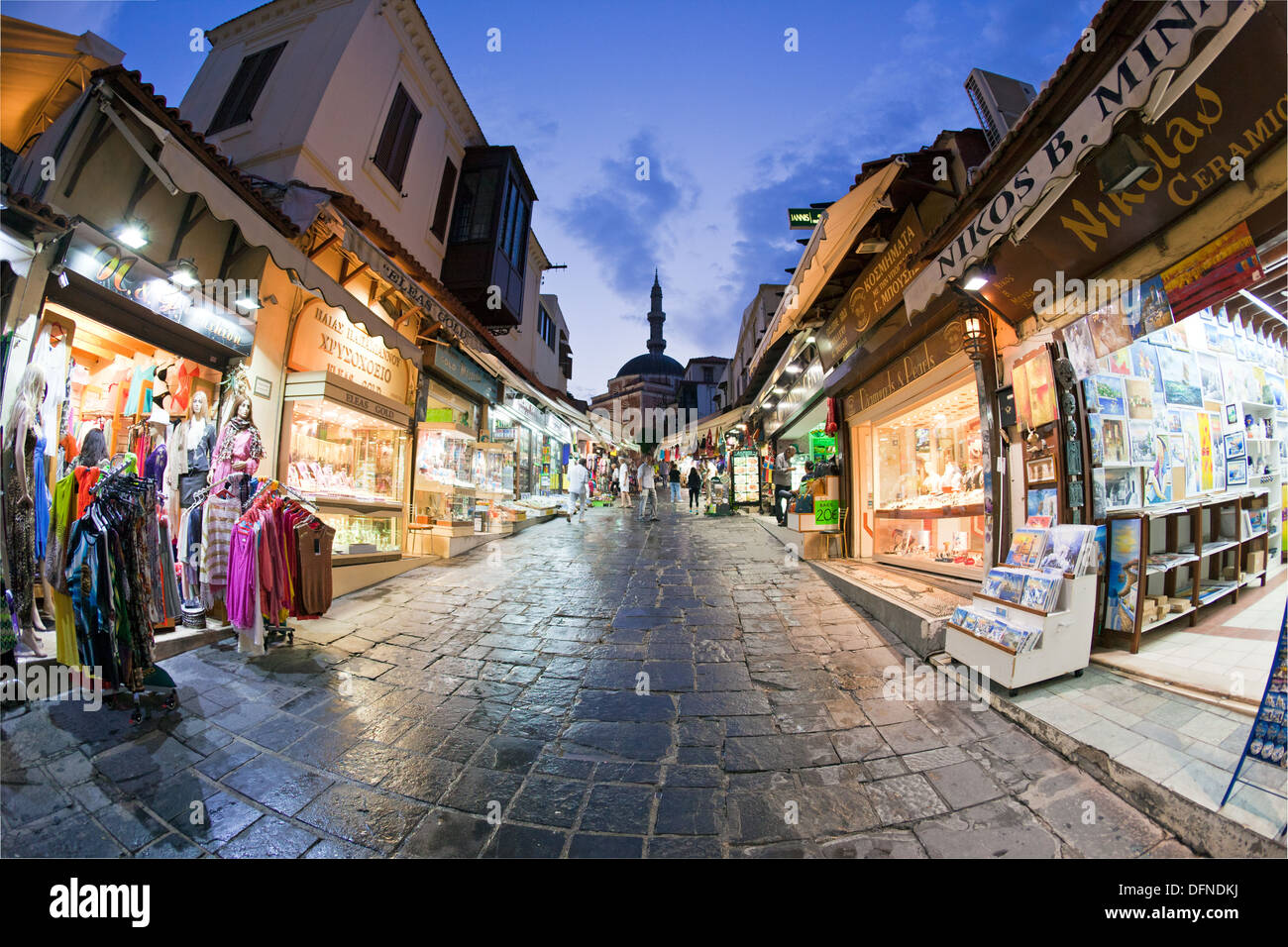 Altstadt Rhodos Einkaufen Stockfotos und -bilder Kaufen - Alamy