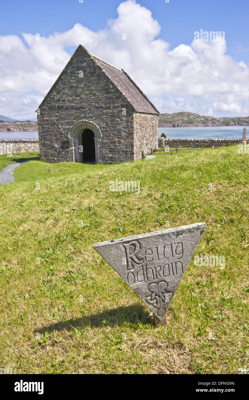 Relig Odhrain, Iona Abbey Friedhof, enthält diese Grabhügel, in denen ...