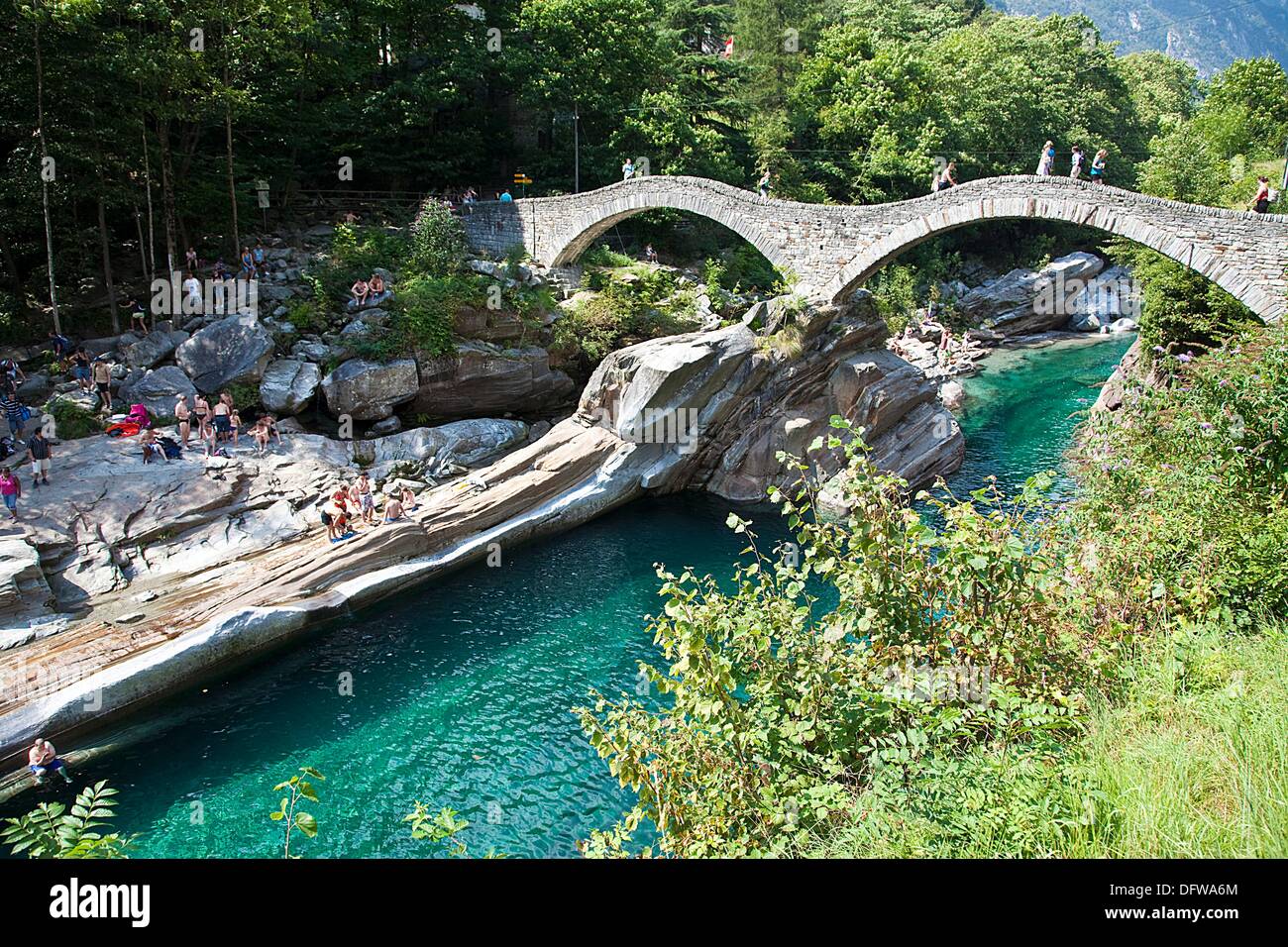 Lavertezzo, Valle Verzasca, Tessin, Schweiz Stockfoto, Bild: 61407772 ...