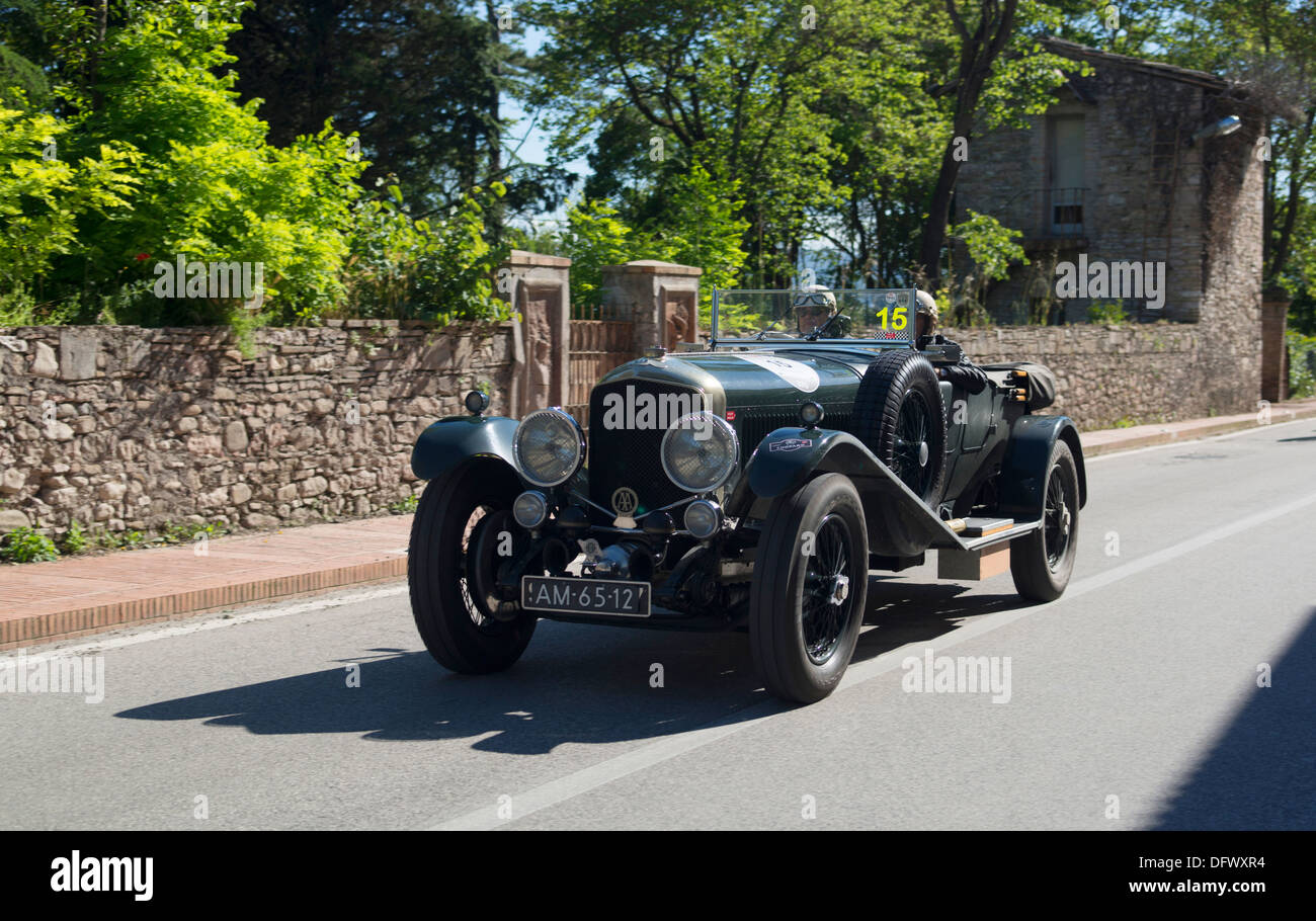 Bentley, grün, Mille Miglia, 1000 Miglia, Autorennen, Vintage, alt ...