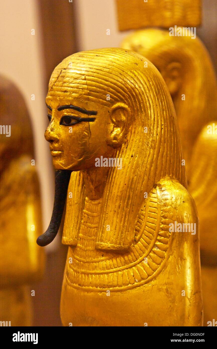 Statue von Duamutef, Duamutef, einer der vier Söhne des Horus. Duamutef ...