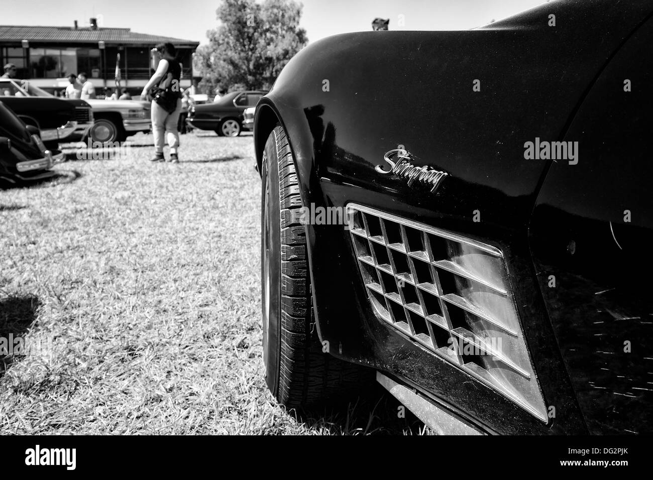 Chevrolet corvette c3 Schwarzweiß-Stockfotos und -bilder - Alamy
