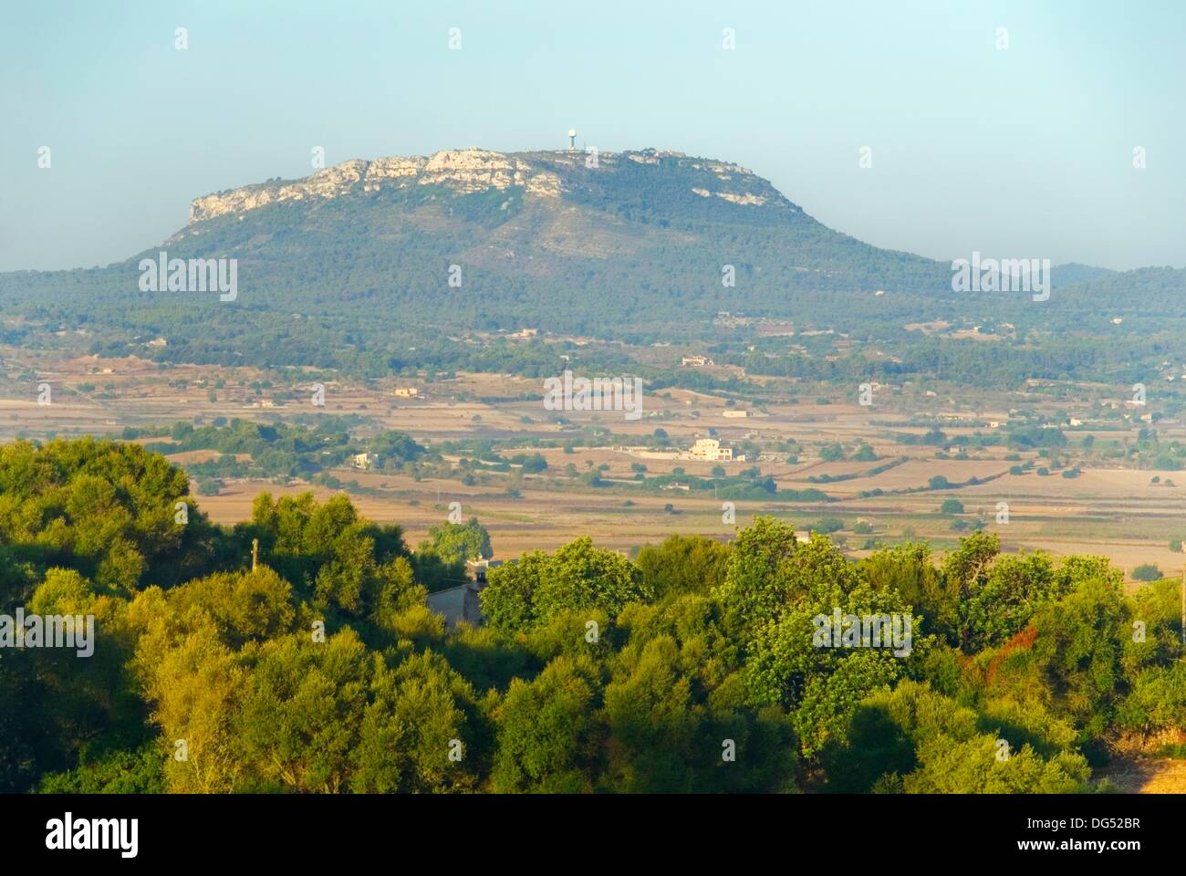 Puig de Cura Berg, Randa, Mallorca, Balearen, Spanien Stockfotografie ...