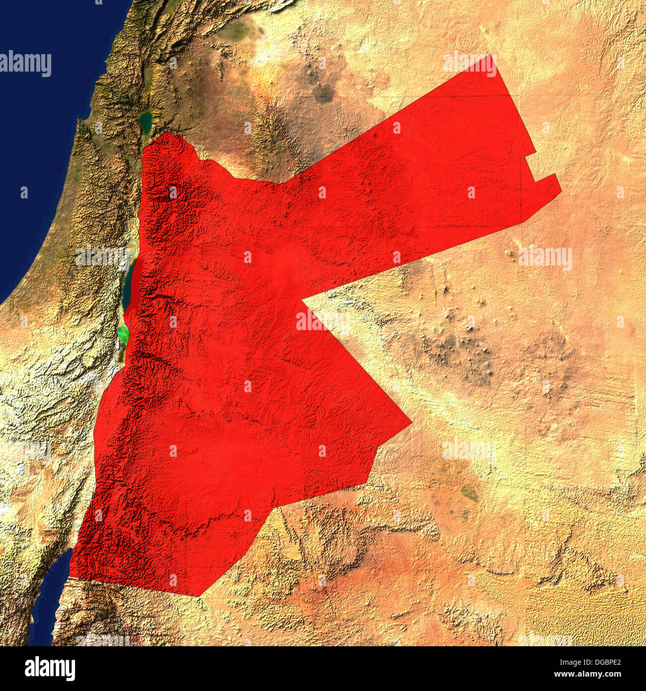 Jordan aerial view map -Fotos und -Bildmaterial in hoher Auflösung – Alamy