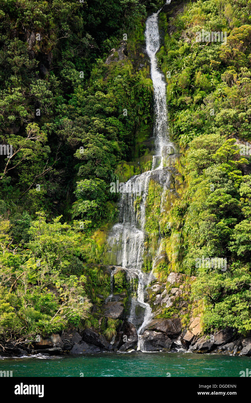 Milford sound waterfall -Fotos und -Bildmaterial in hoher Auflösung – Alamy