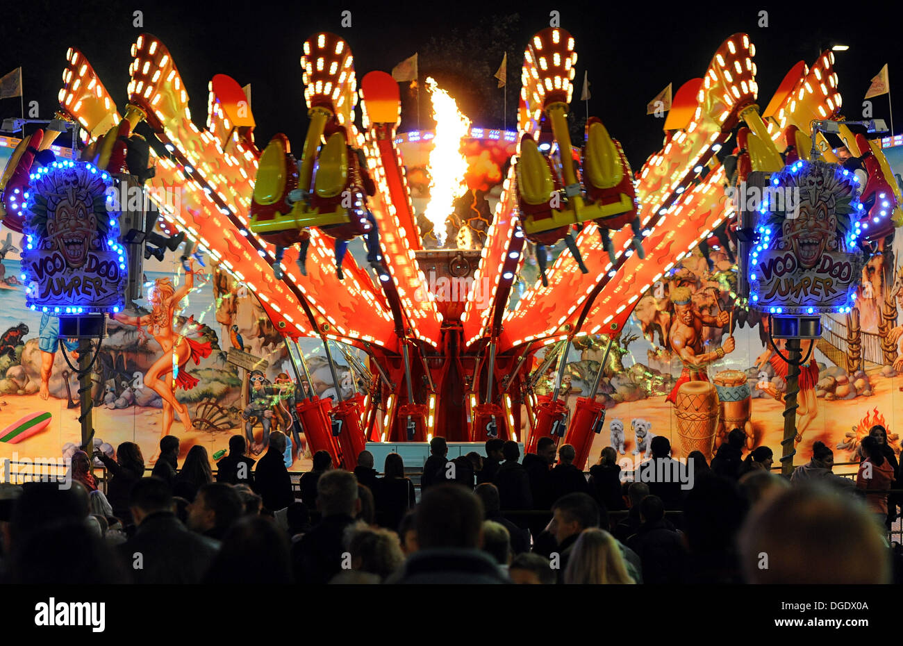 Bremen, Deutschland. 18. Oktober 2013. Der neue Kreisverkehr "Voodoo ...