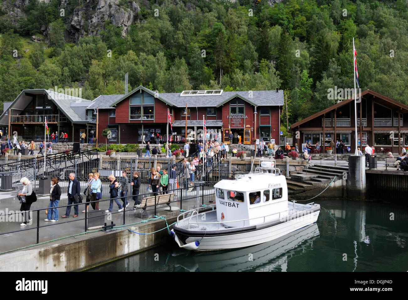Hafen von Geiranger, Geiranger Fjord, UNESCO World Heritage Site ...