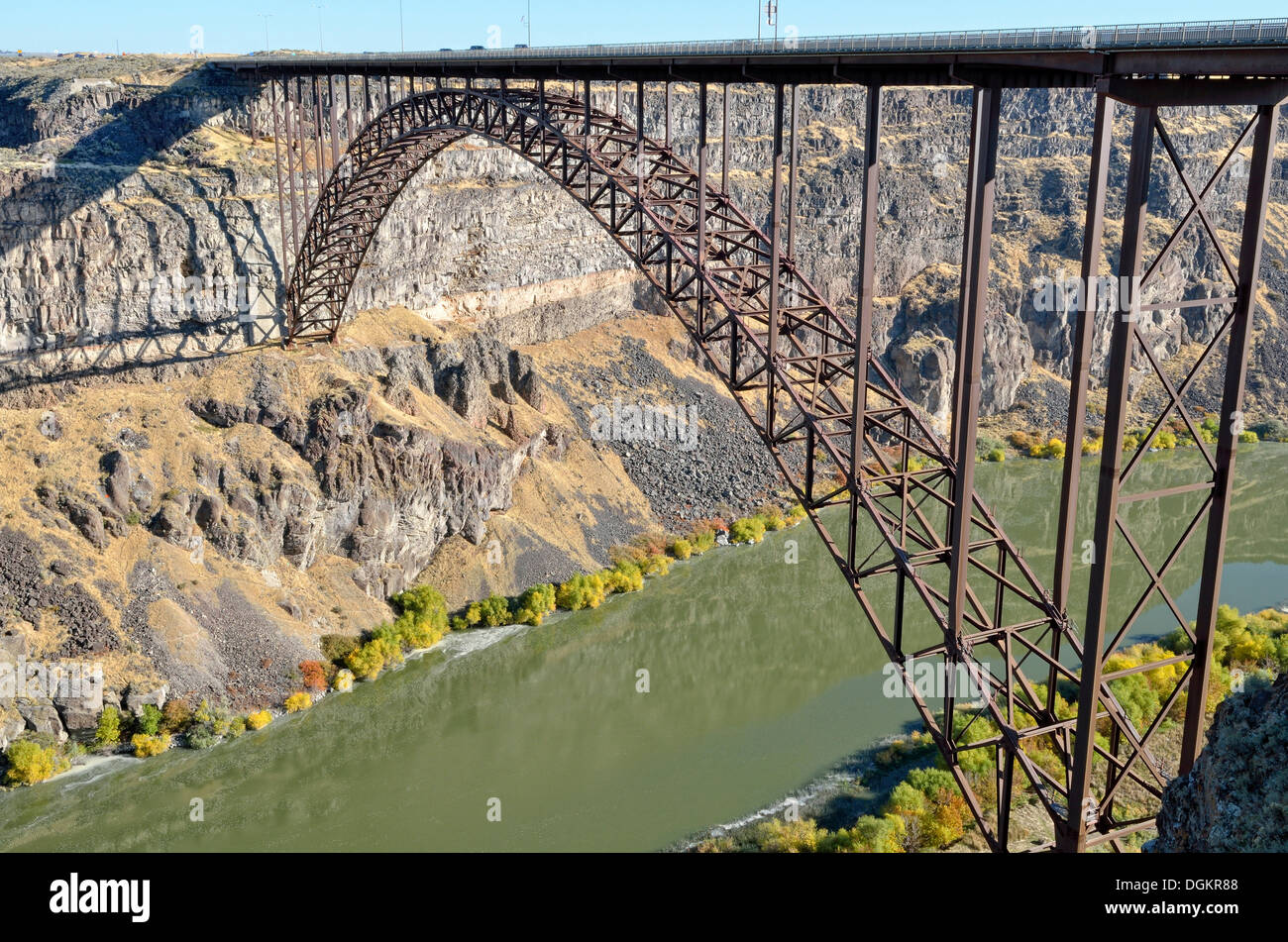 I.b. Perrine Bridge über den Snake River, Stahlbau, Twin Falls, Idaho ...