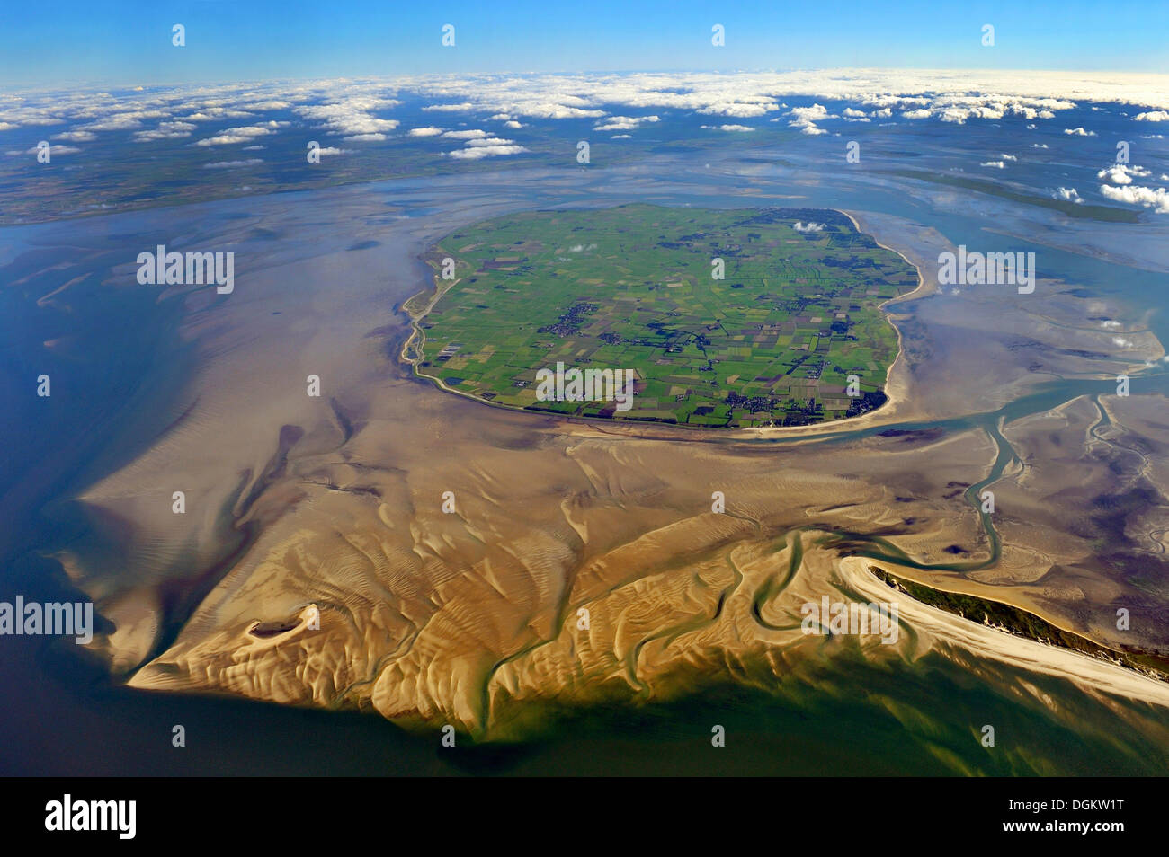 Luftaufnahme, Insel Föhr, Föhr, Schleswig-Holstein, Deutschland ...