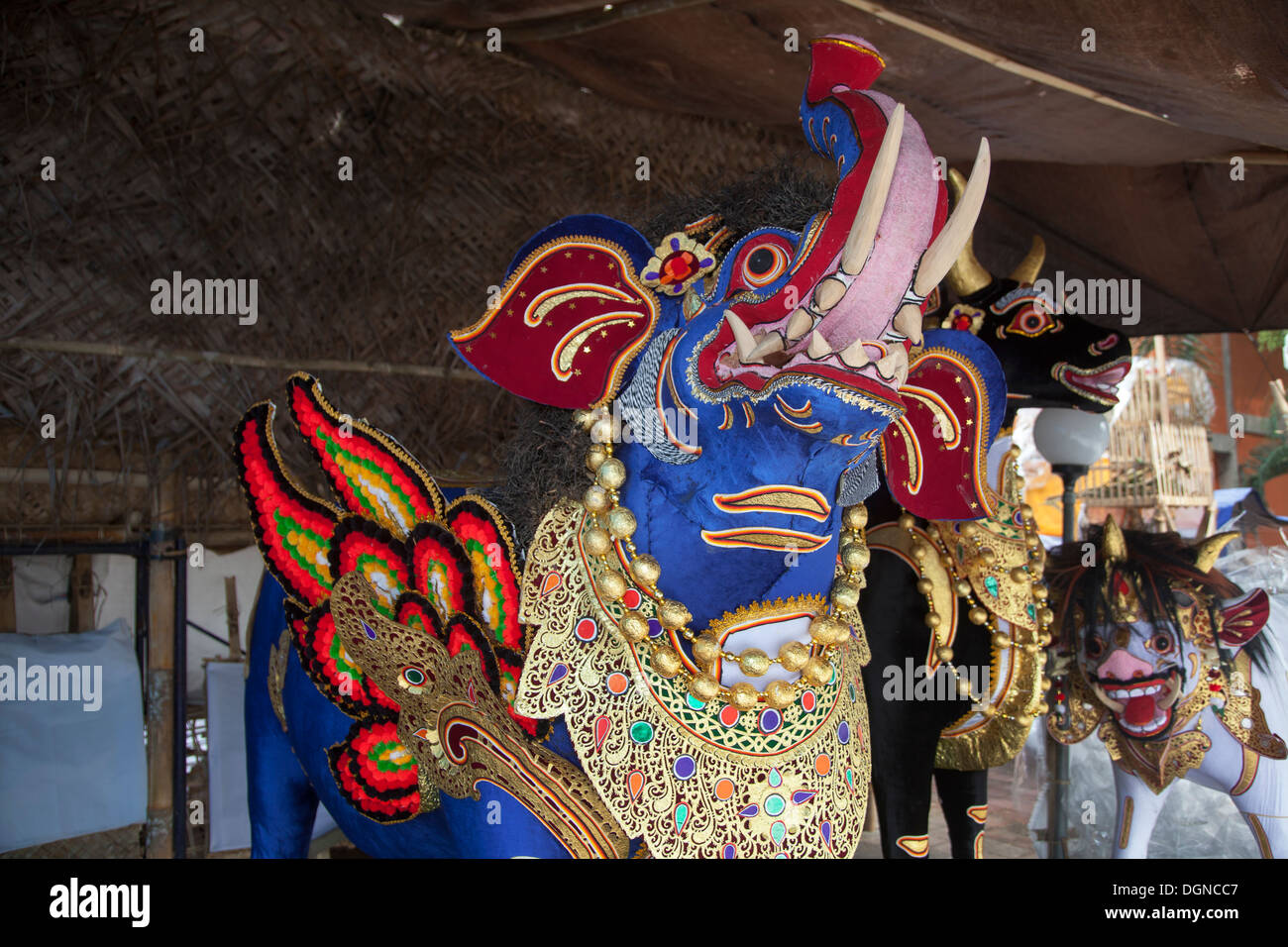 Feuerbestattung Bull Zeremonie religiöse Bali Indonesien Detail ...