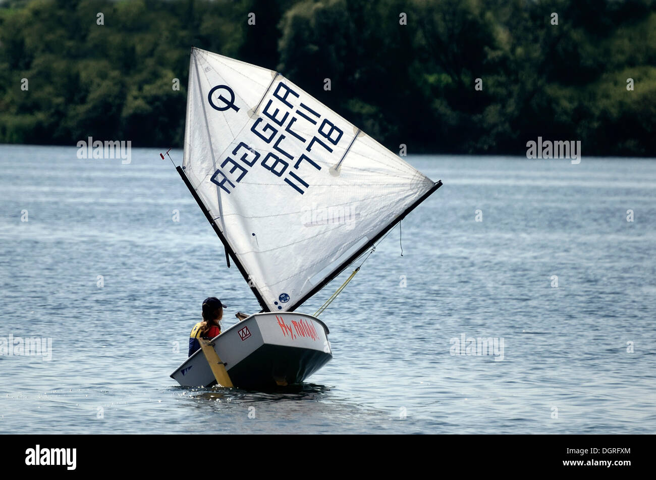 Jolle segeln für Kinder, optimist auf der Müritz, Mecklenburgische ...