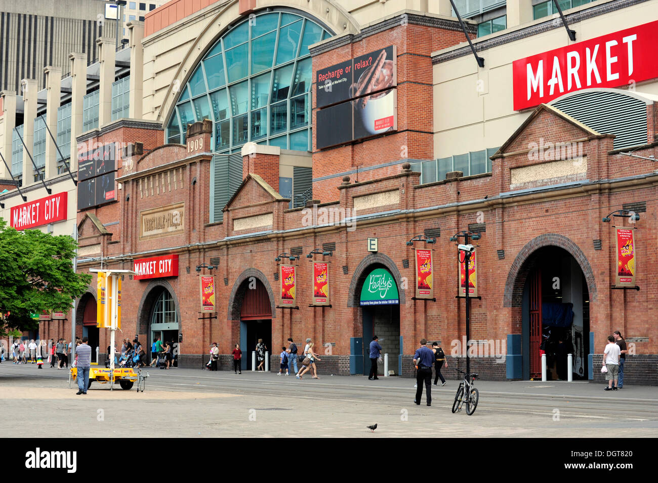 Überdachte Markthalle, Hay Street bei Paddys Market, Market City ...