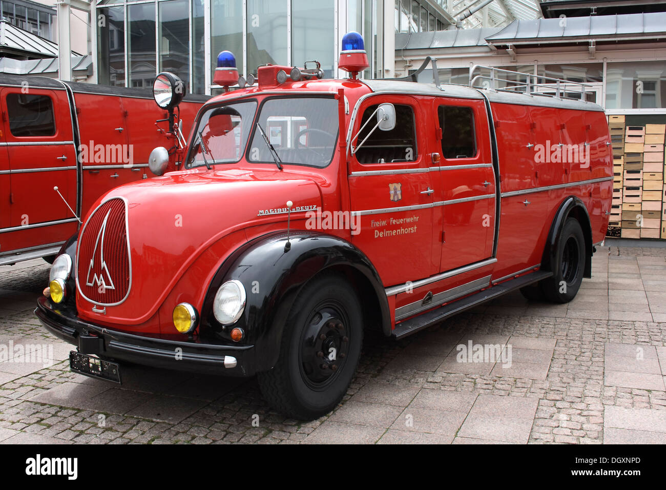 Magirus Deutz Feuerwehrfahrzeug, Oldtimer, Feuerwehr-Ausstellung auf ...
